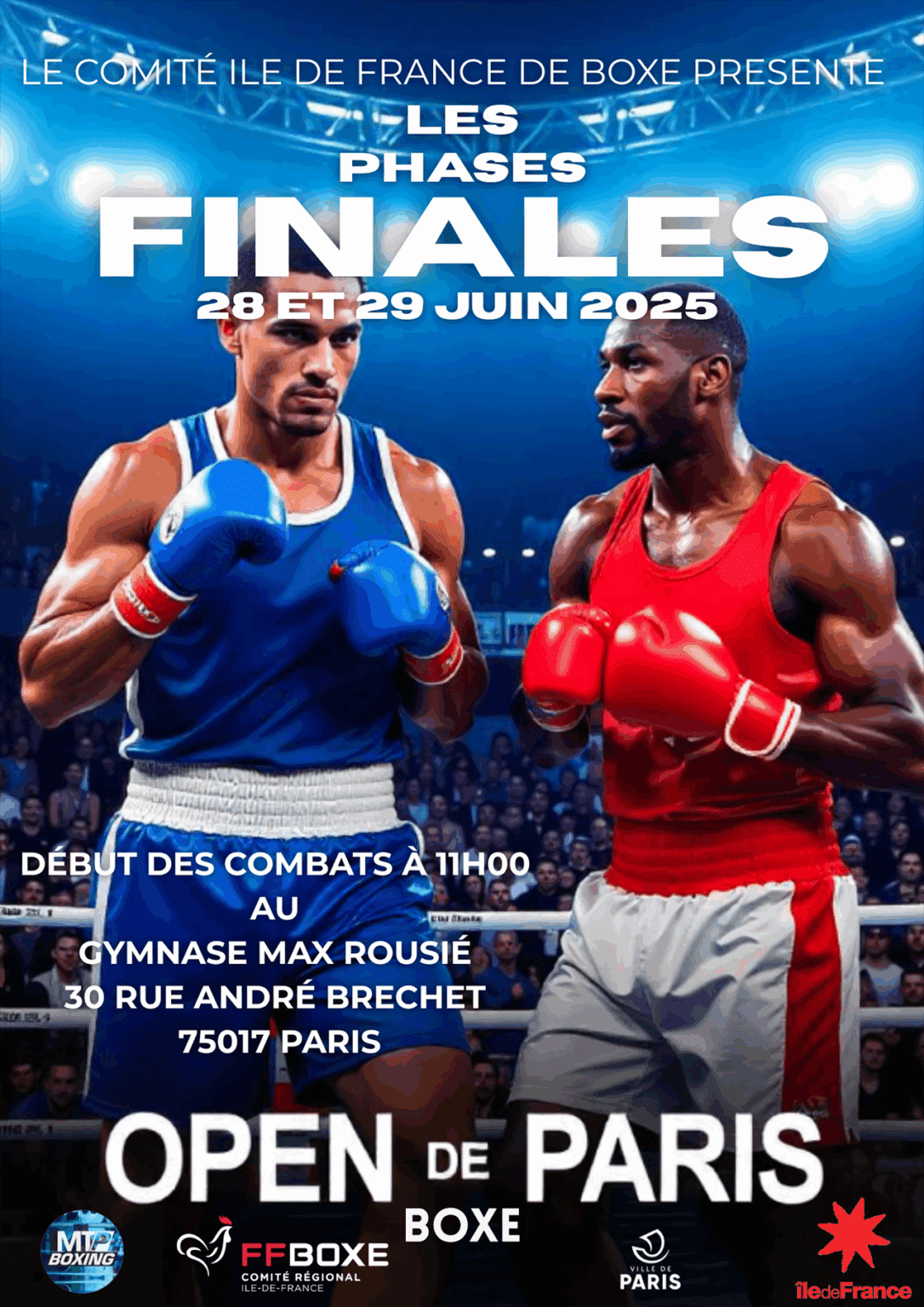 Tableaux et Programmes de ce week-end